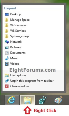 Recent Items and Frequent Places - Turn On or Off in Windows 8 ...