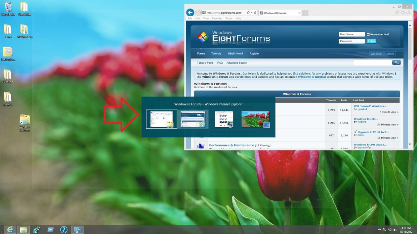 Window Switcher Shortcut - Create in Windows 8 | Windows 8 Help Forums
