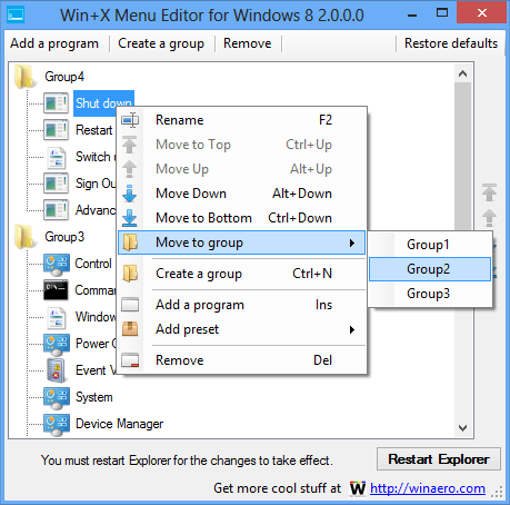 Power User Tasks Menu (Win + X) - Edit in Windows 8 | Windows 8 Help Forums
