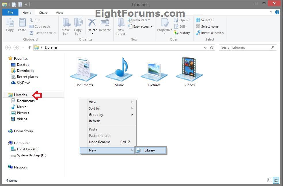 Library - Create New Library in Windows 8 | Windows 8 Help Forums