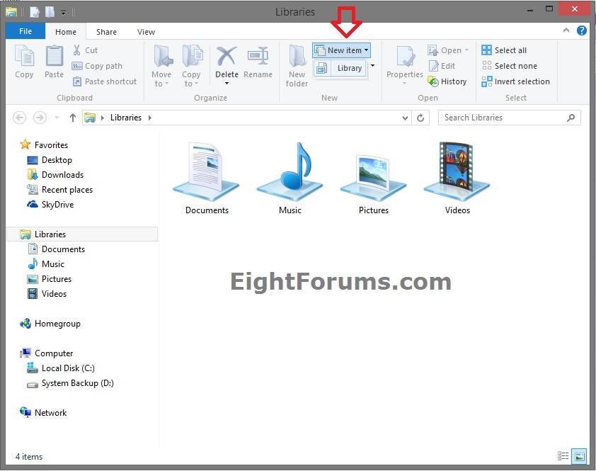 Library - Create New Library in Windows 8 | Windows 8 Help Forums