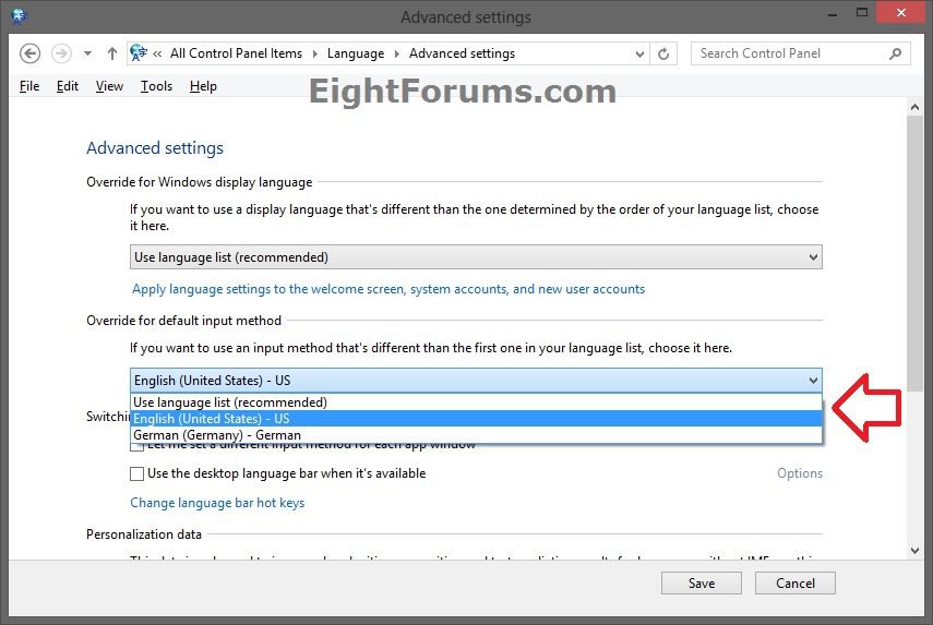 Input Method - Set Default Language in Windows 8 | Windows 8 Help Forums