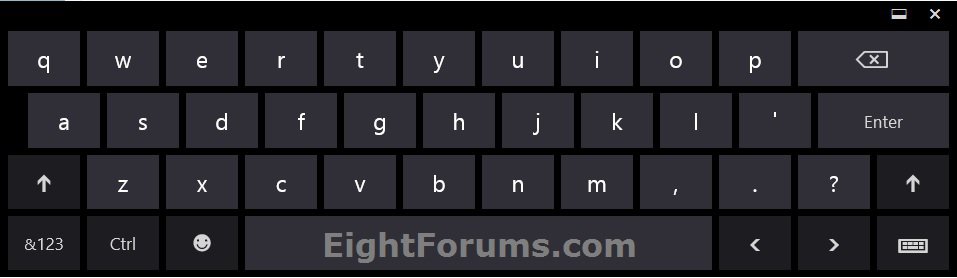 Touch Keyboard Shortcut - Create in Windows 8 | Windows 8 Help Forums